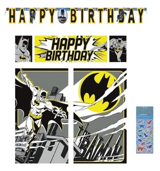 Kit Festa Batman - Banner e Pano de Fundo Incluídos - Kit Decoração de ...