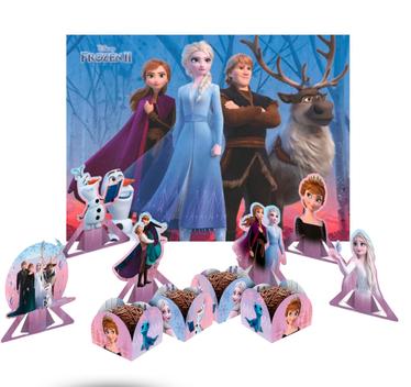 Kit festa completo 57 pçs decoração Frozen aniversário - Piffer ...