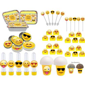 Kit Festa Infantil Emoji 160 Peças (20 pessoas) - Produto artesanal ...