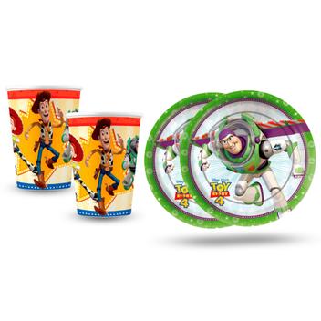 Kit festa Toy Story Decoraçao Aniversário Copos +pratos 32un - Regina ...