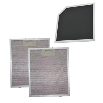 Kit Filtro Coifa Fischer Island 90cm 2 Alumínio (23x26cm) + 1 Carvão ...