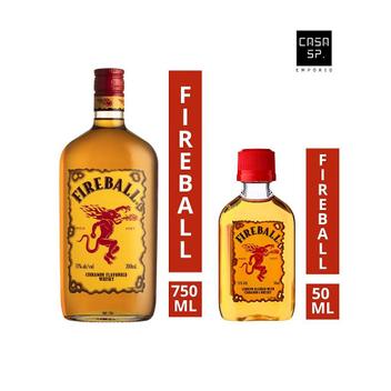Kit Fireball 750ml + Fireball Miniatura 50ml - Licor - Magazine Luiza