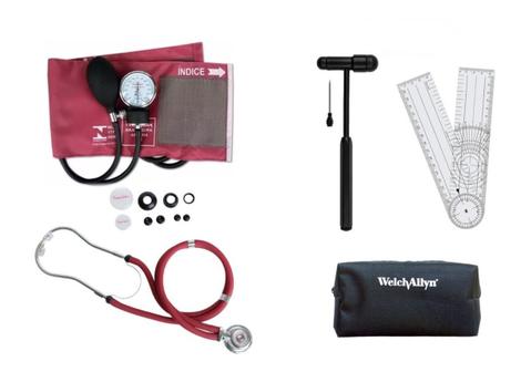 Kit Fisioterapia Com Esfigmo Esteto Martelo Goniômetro Bolsa - PREMIUM ...