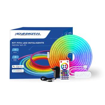 Kit Fita Led Inteligente Wi-Fi Colorida Neon Novadigital - Novadigital ...