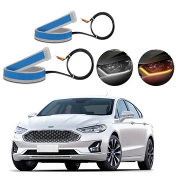 Kit Fitas Led DRL Farol + Seta 12v 60cm Fusion 2014 2015 2016 2017 2018 ...