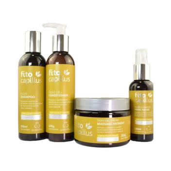 Kit Fito Capillus Olive Shampoo+Condicionador+Máscara+Tônico - Grandha ...