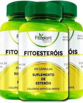 Kit Fitoesteróis 1000Mg 60 Caps 6 Potes Premiun - Fitoplant - Óleo ...