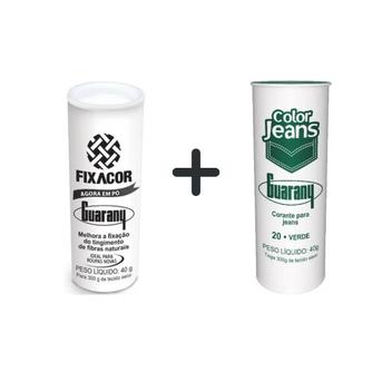 Kit FixaCor + Corante Color Jeans Verde Guarany - Pintura - Magazine Luiza