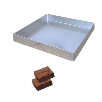Kit Forma De Brownie Quadrada 30 Cm + 1 Cortador Quadrado - Isamar ...