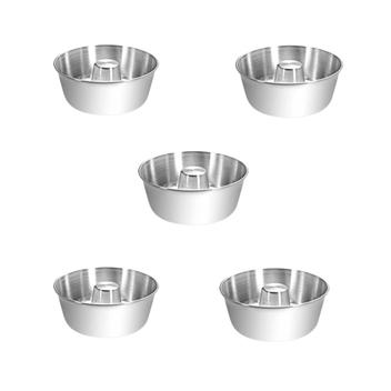 Kit Formas De Bolo Com Furo Redonda 24 Cm Aluminio 5 Und - ASC - Formas ...