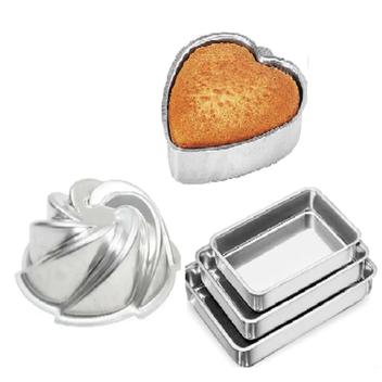 Kit Formas de bolo - kit Forma Retangular 3 pçs + Forma Coração Reto ...