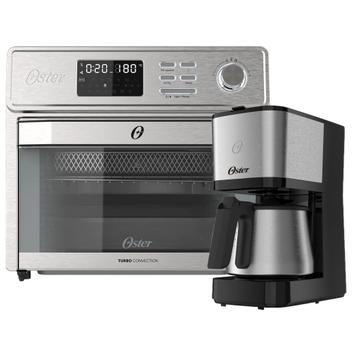 Kit Forno e Fryer 25L e Cafeteira Inox 1,2L Oster - Kits Promocionais ...