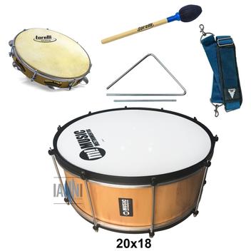 Kit forró zabumba pandeiro e triângulo - PHX - Kit de Instrumentos ...