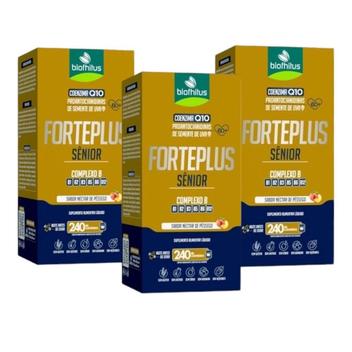 Kit Forte-Plus Sênior Sabor Pêssego 3 Caixas 240ml Cada - BIOFHITUS ...