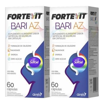 Kit Fortevit Bari Az Com 2 Caixas De 60 Cápsulas Cada - AIRELA - Ômega ...