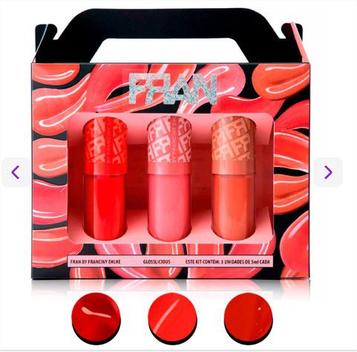 Kit Fran GLOSSLICIOUS Fran by Franciny Ehlke - Gloss e Brilho Labial ...