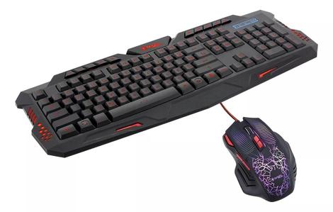 Kit Gamer Bright 594 Teclado E Mouse Preto Rgb Led Abnt2 - Kit Teclado ...