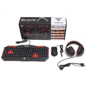 Kit Gamer Gamdias Poseidon M1 Teclado ARES M1 RGB + Mouse ZEUS E2 3200 ...
