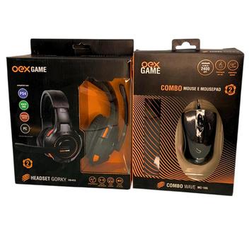 Kit Gamer Headset + Mouse Oex Ideal Para Pc, Consoles, Tablet ...