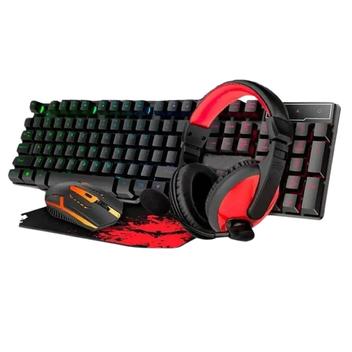 Kit Gamer Teclado Headset Mouse Pad Mouse Led Iluminação - INOVA - Kit ...