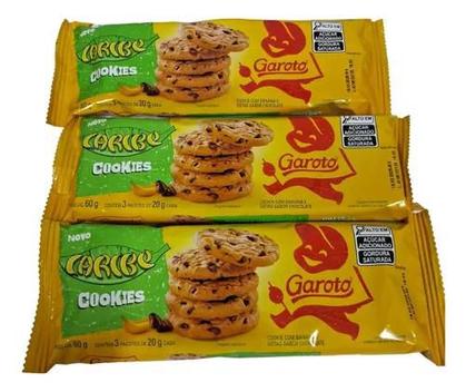 Kit Garoto Cookies Caribe - 03x Unidades - Chocolate / Barra de ...