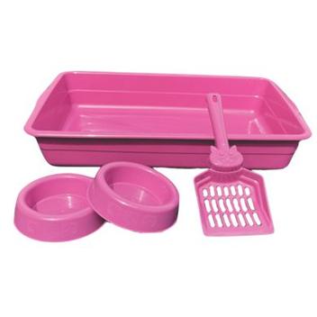 Kit Gato 3 em 1 Rosa - IND41 - Avipet - Gato - Magazine Luiza
