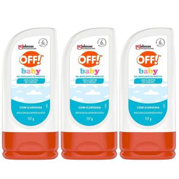 Kit Gel Repelente De Insetos Johnson Off Baby 117G C/3 - Johnson ...