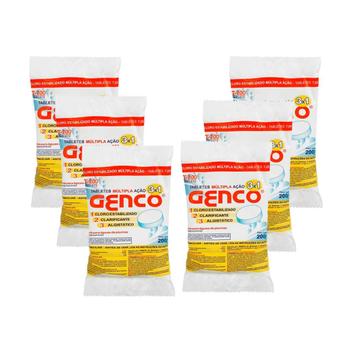 Kit Genco 6 Pastilhas Ação 3 Em 1 200g Para Piscinas - Cloro para ...
