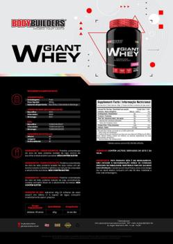 Kit Giant Whey 2Kg (Refil)+ Giant Whey 900G - Bodybuilders - Whey ...