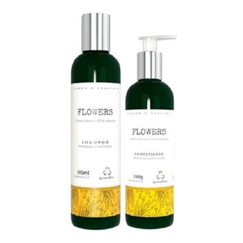 Kit Grandha Flowers Com 1 Shampoo 1 Condicionadores - Kit Shampoo e ...