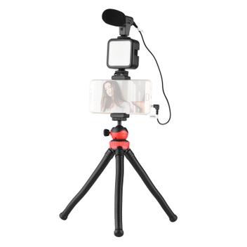 Kit Gravação Vlogger Jumpflash 04Lm Microfone, Led, Tripé - Kit ...
