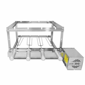 Kit Grill 4 espetos para Churrasqueiras Grill 100% INOX Bivolt - JME ...