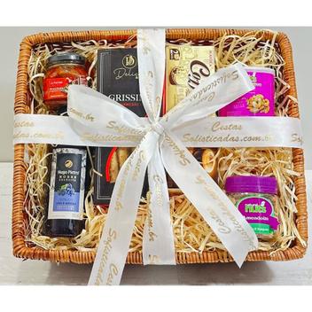 Kit Grissini Dêlice luxo - Cestas Sofisticadas - Cesta Básica - Magazine Luiza