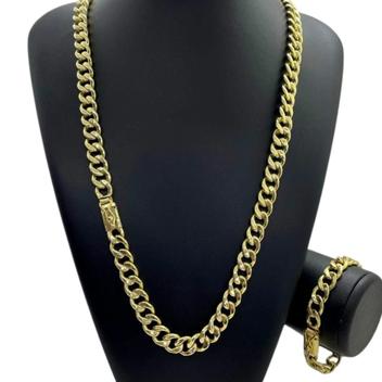 Kit Grumet Pit Bull 10Mm Banhado A Ouro 18K - Tojoia18K - Cordão e ...