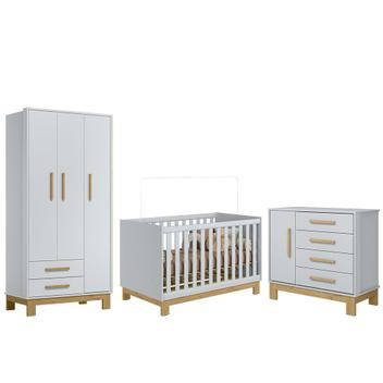 Kit Guarda Roupa com Cômoda Sapateira Infantil e Berço Mini Cama ...