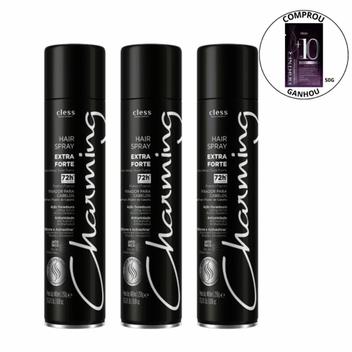 Kit Hair Spray Cless Charming Ex Forte S/ Perfume 400ml C/3 - Kit de ...