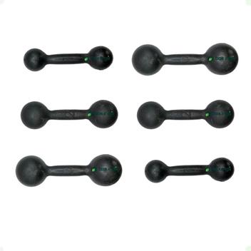 Kit Halteres de Ferro Fundido Pintado - Pares de 1, 2 e 3 Kg - BOX INGÁ ...