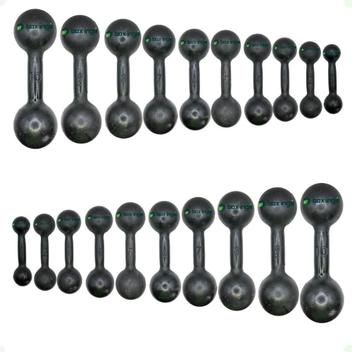Kit Halteres de Ferro Fundido Pintado - Pares de 1 a 10 Kg - BOX INGÁ ...