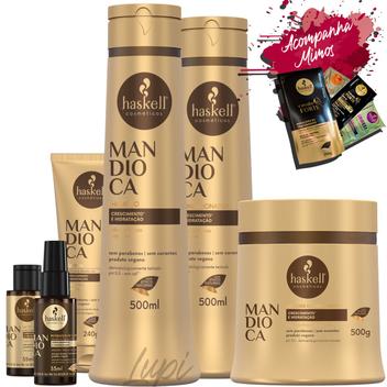 Kit Haskell Mandioca Sh Cond Masc 500 Leave Nect Reparador - Kit de Tratamento para Cabelos ...