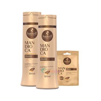 Kit Haskell Mandioca Shampoo E Cond 300ml + Dose Mandioca - Kit Shampoo e Condicionador ...