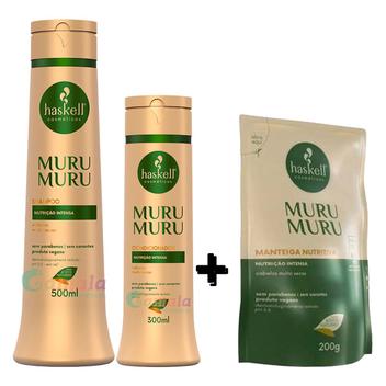 Kit Haskell Murumuru Sh 500ml Cond 300ml + Mascara - Kit de Tratamento para Cabelos - Magazine Luiza