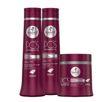 Kit Haskell Pós Progressiva Shampoo Condicionador E Mascara - Kit ...