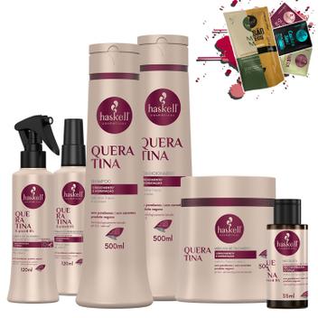 Kit Haskell Queratina Sh Cond Masc 500g Leave Carga Nect - Kit de Tratamento para Cabelos ...