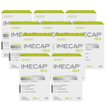 Kit Imecap Face Com 10 Unidades De 30 Sachês Sabor Frutas Cítricas Cada ...