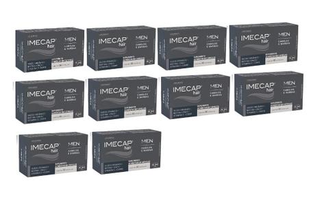 Kit Imecap Hair Men Cabelos E Barba C/10Un De 60 Cápsulas - Kit de ...