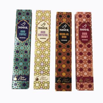 Kit Incenso Noor Dehn-Al Oud, Oud Crystal, Oud Topaz e Oud Ruby - Hari ...