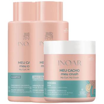 Kit Inoar Meu Cacho, Meu Crush Sh 500ml + Cond 500ml + Máscara 500ml - Kit Shampoo e ...