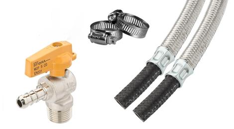 Kit Instalaçao Mangueira 1,00mt Bico X Bico Gás Encanado - Hipper ...