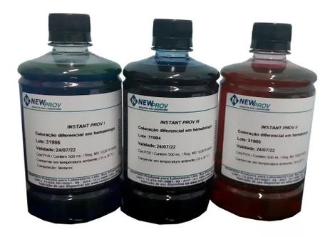 KIT INSTANT PROV CORANTE RAPIDO HEMATOLÓGICO - 3 X 500ml - NEWPROV ...