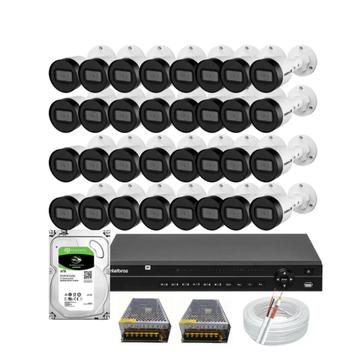Kit Intelbras 32 câmeras de Segurança Vhd 1010 Dvr de 32 canais 1232 Hd ...
